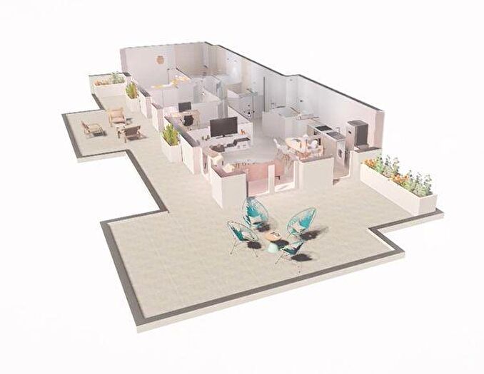 Appartement à vendre - Vallauris, Pertuades - 4 pièces - 3 chambres