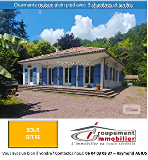 Maison à vendre - Port-Sainte-Foy-et-Ponchapt - 5 pièces - 3 chambres