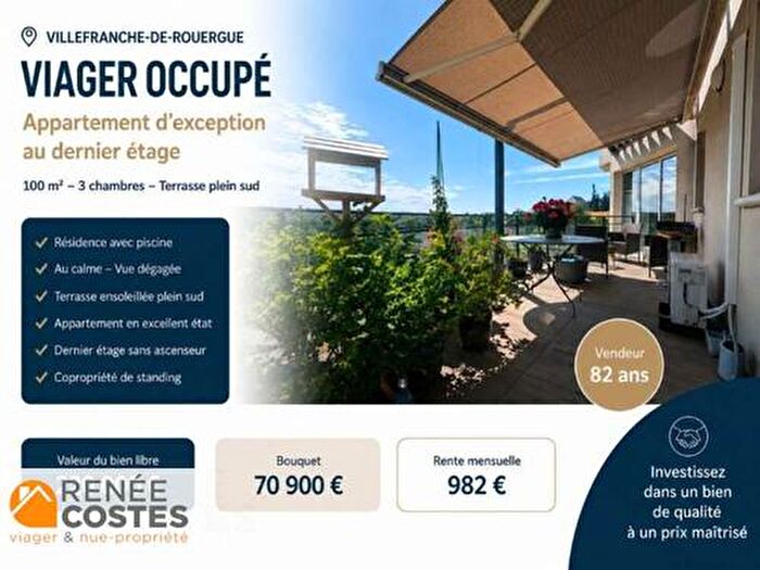 Villefranche-de-Rouergue, Raix, Aumières, Farrou : Appartement 4 pièces à vendre
