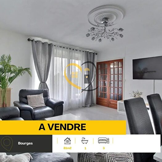 Bourges, Chancellerie, Gibjoncs, Moulon : Appartement 4 pièces à vendre