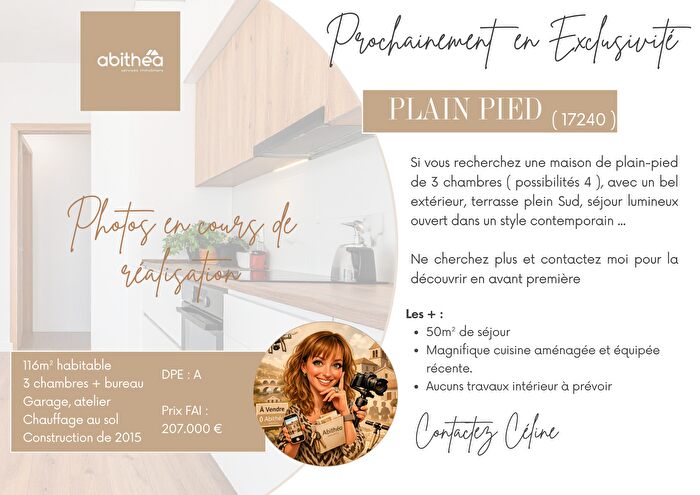 Maison à vendre - Plassac - 5 pièces - 3 chambres