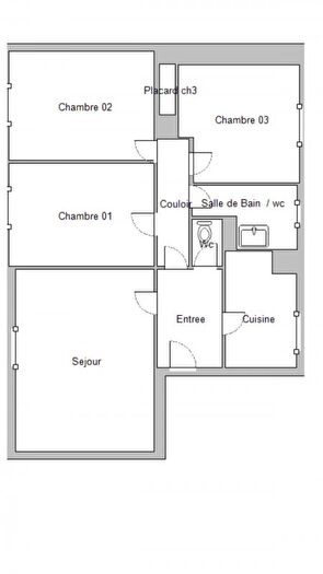 Appartement à vendre - Meaux, Frot, Clémenceau, Saint-Faron - 4 pièces - 3 chambres