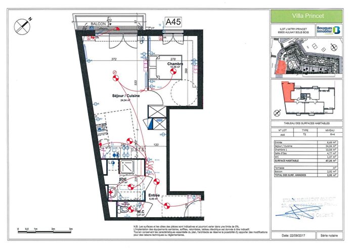 Appartement 2 pièces à Aulnay-sous-Bois, Vieux Pays, Roserai, Bourg, à louer