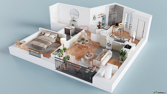 Appartement à vendre - Villejuif, Centre-ville - 3 pièces - 2 chambres