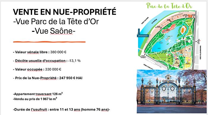 Appartement à vendre - Caluire-et-Cuire, Margnolles, Rhône - 4 pièces - 3 chambres