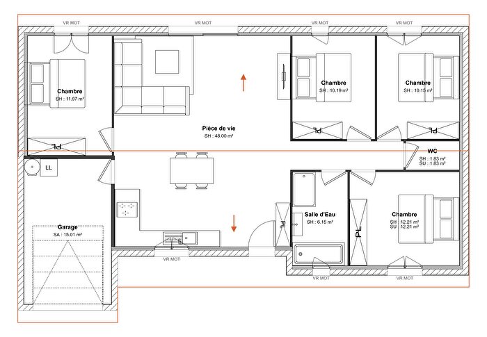 Brouilla - Maison 5 pièces à vendre