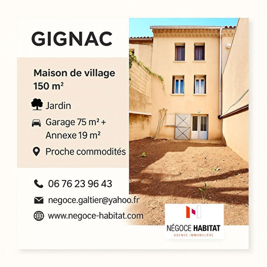 Maison à vendre - Gignac - 7 pièces - 4 chambres