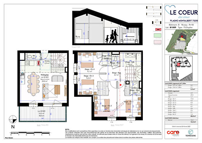 Appartement à vendre - Valezan - 4 pièces - 3 chambres