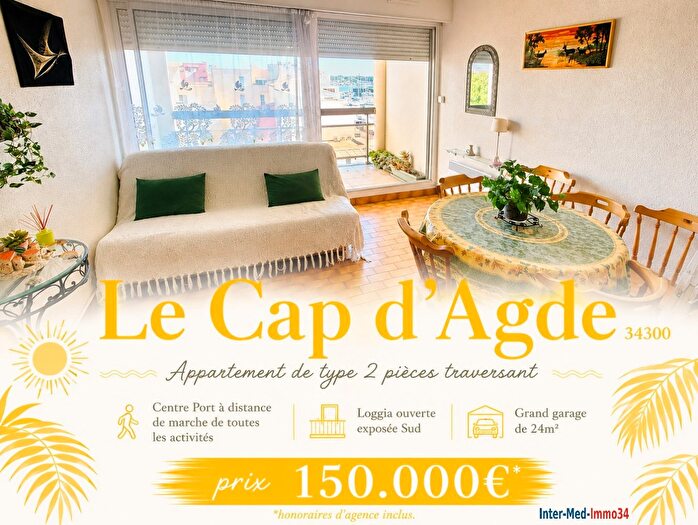 Agde, Le Cap d'Agde - Appartement 2 pièces à vendre