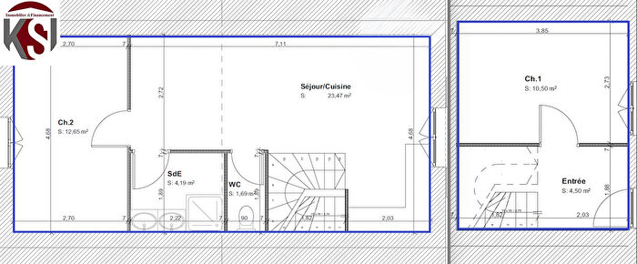 Appartement à vendre - Rians - 3 pièces - 2 chambres