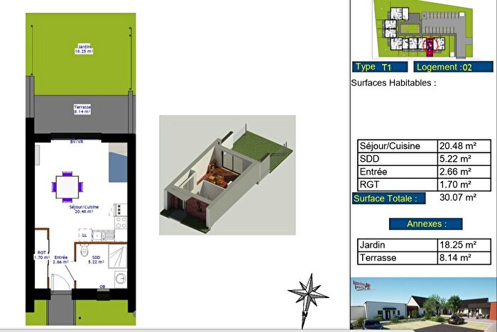 Maison à vendre - Lederzeele - 1 pièce