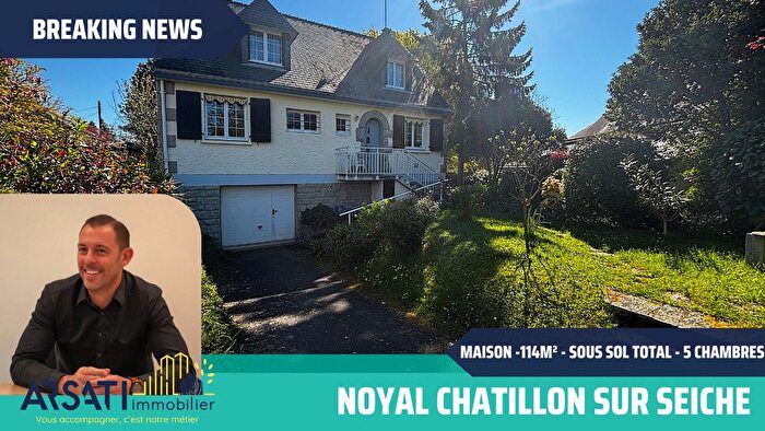 Maison à vendre - Noyal-Châtillon-sur-Seiche - 7 pièces - 5 chambres