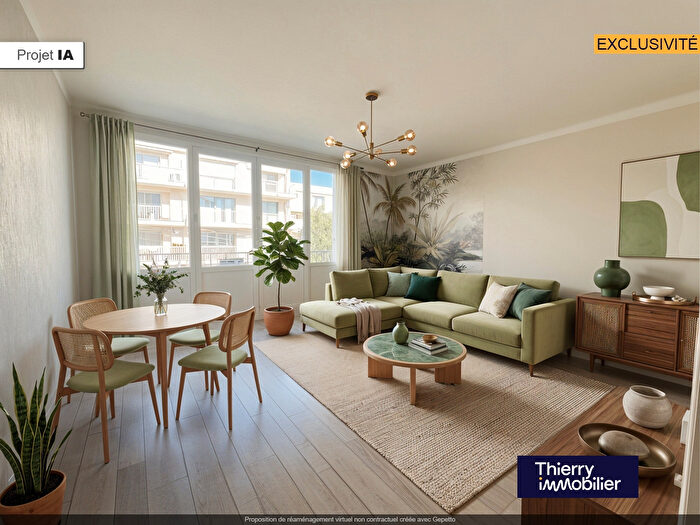 Appartement à vendre - Nantes, Eraudière, La Marrière, Rond-point de Paris - 3 pièces - 2 chambres