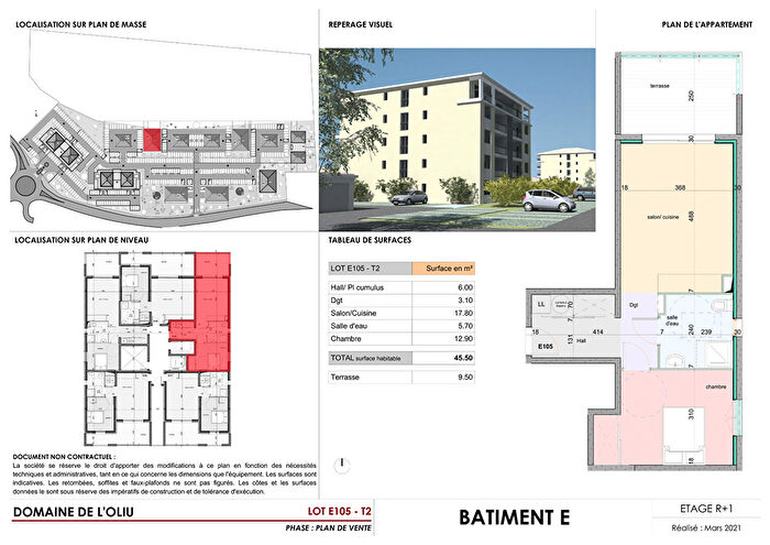 Appartement à vendre - Lucciana - 2 pièces - 1 chambre