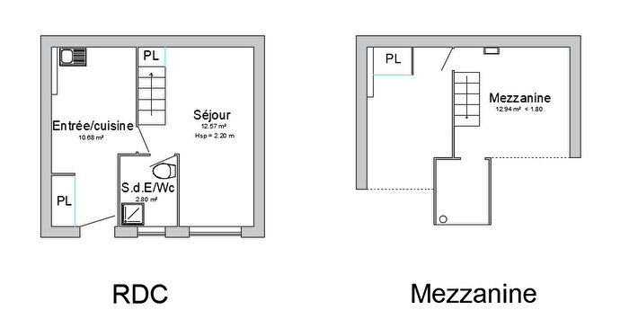 Appartement 2 pièces à Courbevoie, Marceau République, à vendre