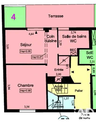 Livry-Gargan, L'Abbaye : Appartement 2 pièces à vendre