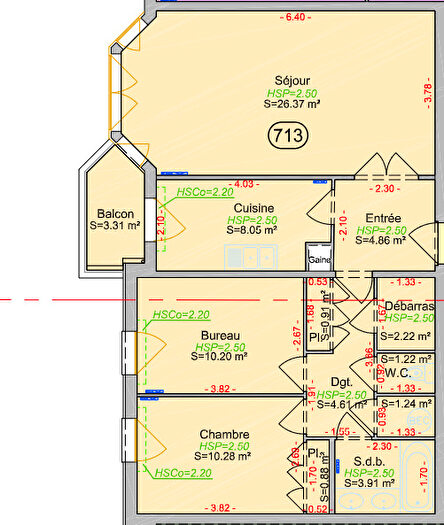 Appartement 3 pièces à Paris 15ème, Pasteur, Montparnasse, à louer