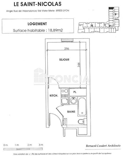 Appartement 1 pièce à Lyon 3ème, Voltaire, Part Dieu, à vendre