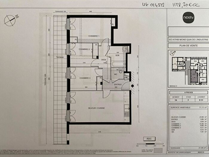 Appartement à louer - Athis-Mons, Val dAthis - 4 pièces - 3 chambres
