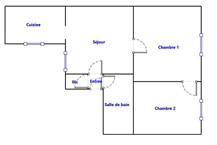 Appartement à vendre - Reims, Neufchatel, Orgeval, Laon, Zola - 3 pièces - 2 chambres