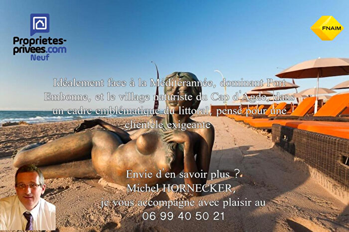 Appartement à vendre - Agde, Le Cap dAgde - 2 pièces - 1 chambre