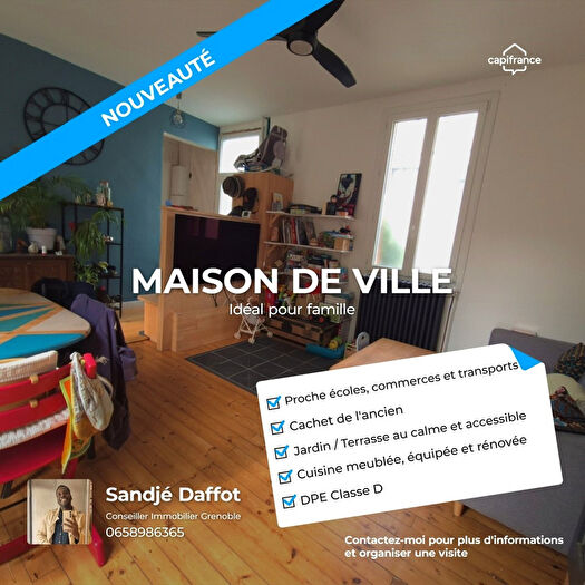 Maison à vendre - Grenoble, Alliés, Alpins - 4 pièces - 3 chambres