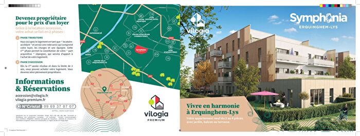 Appartement à vendre - Erquinghem-Lys - 4 pièces - 3 chambres