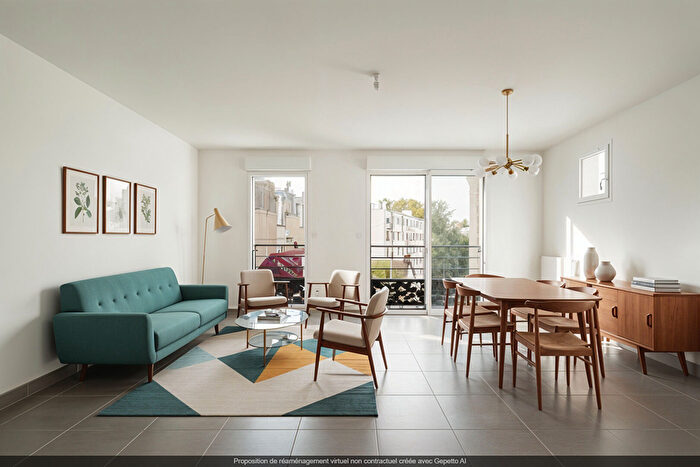 Appartement à vendre - Nantes, Monselet - 3 pièces - 2 chambres