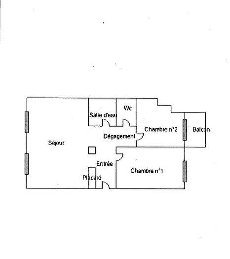 Appartement à vendre - Nice, Vernier - 3 pièces - 2 chambres