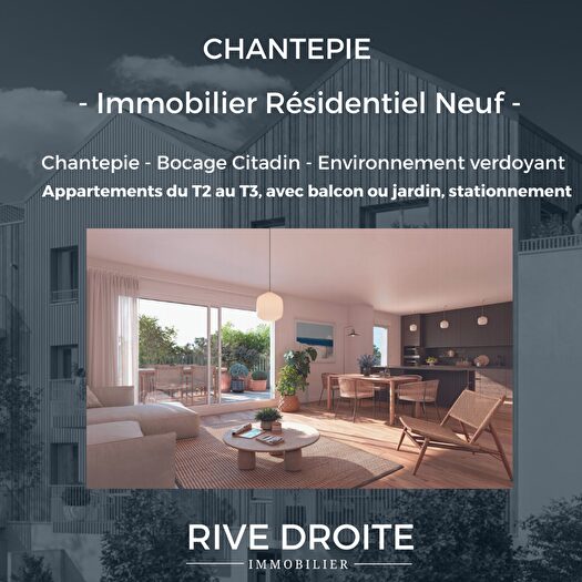 Appartement à vendre - Chantepie - 3 pièces - 2 chambres