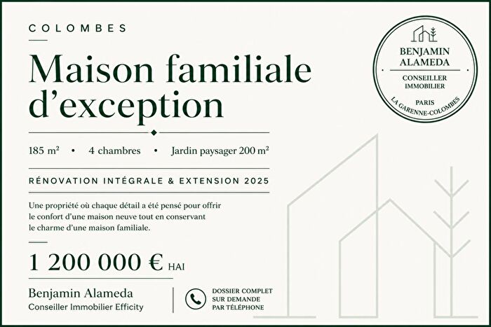 Maison 5 pièces à Colombes, Agent Sarre, à vendre