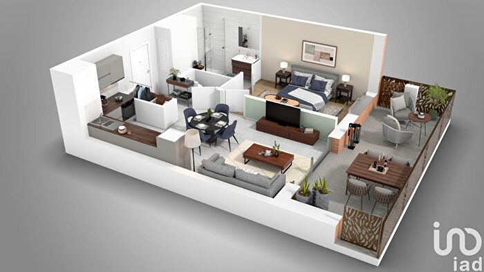 Appartement à vendre - Claix - 2 pièces - 1 chambre