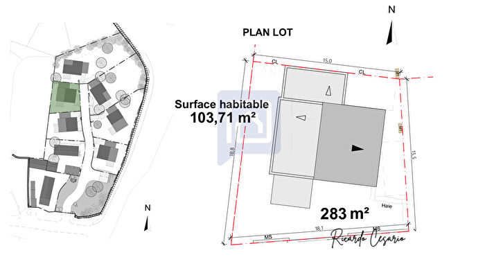 Maison à vendre - Concarneau, Kerandon, Le Lin - 4 pièces - 3 chambres