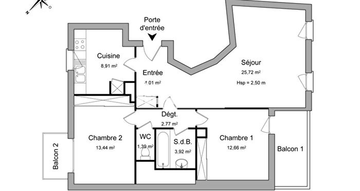 Marceau, République, Courbevoie - Appartement 3 pièces à louer