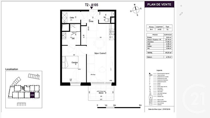 Appartement 2 pièces à L'Île-d'Olonne, à louer