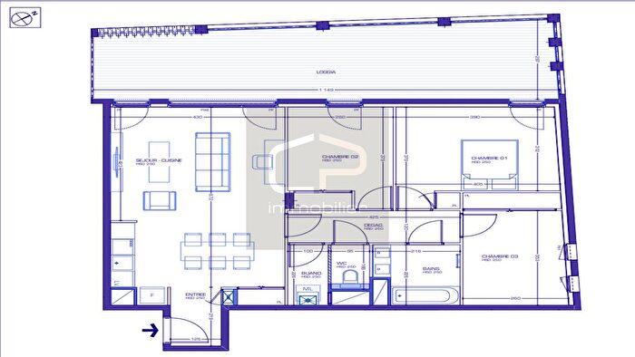 Appartement à vendre - Meythet - 4 pièces - 3 chambres