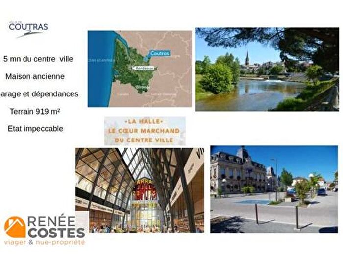 Coutras - Maison 3 pièces à vendre