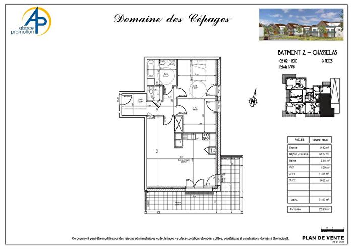 Appartement 3 pièces à vendre à Colmar, Saint-Joseph, Mittelhart