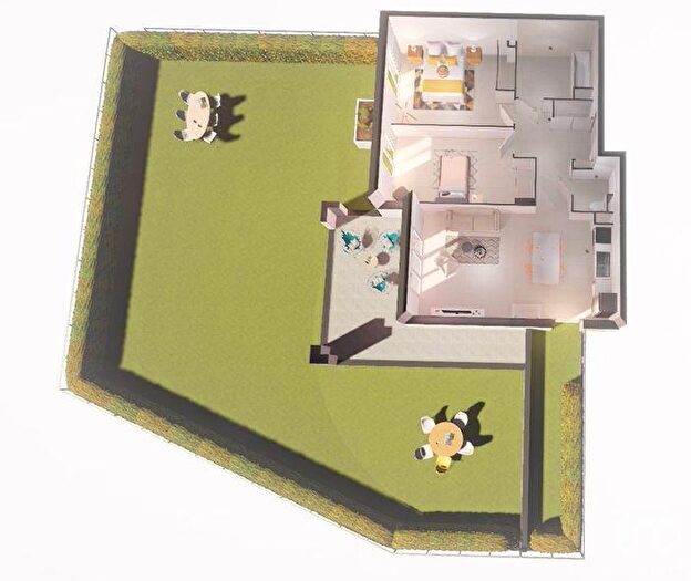 Appartement à vendre - Vallauris, Pertuades - 3 pièces - 2 chambres