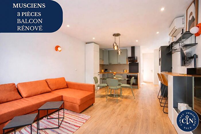 Appartement à vendre - Nice, Thiers, Musicien - 3 pièces - 2 chambres