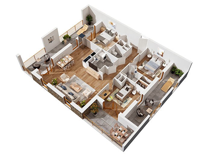 Appartement à vendre - Plouharnel - 3 pièces - 2 chambres