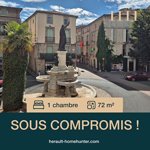 Appartement à vendre - Pézenas - 2 pièces - 1 chambre
