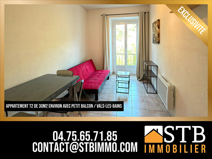 Vals-les-Bains : Appartement 2 pièces à vendre