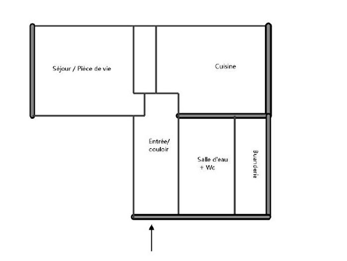 Appartement à vendre - Blagnac, Baradel, Ritouret - 1 pièce