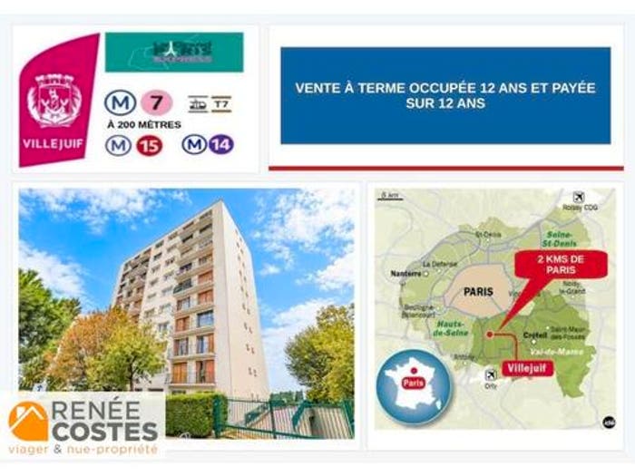 Villejuif, Zola, Lion d'Or : Appartement 2 pièces à vendre