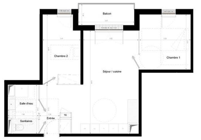 Appartement 3 pièces à Chennevières-sur-Marne, à vendre