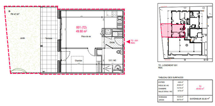 Nozay : Appartement 2 pièces à vendre