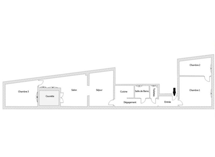 Appartement à louer - Europe, Paris ème arrondissement - 5 pièces - 3 chambres