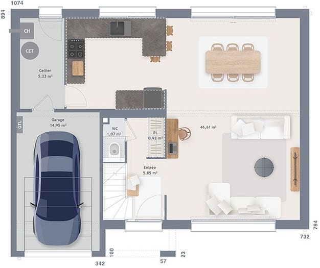 Mons-en-Pévèle - Maison 6 pièces à vendre