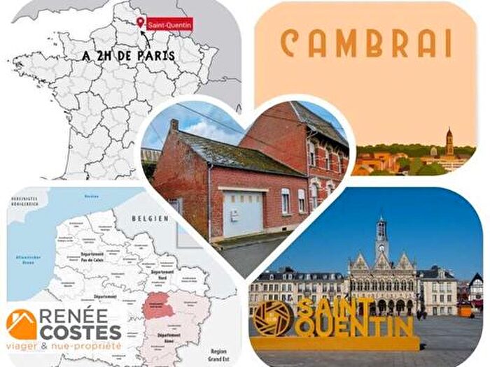 Maison à vendre - Saint-Quentin, Vermandois - 6 pièces - 4 chambres